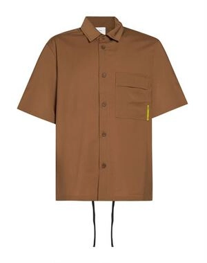 SPIEWAK Man Shirt Camel Size L Polyester, Wool, Elastane Camel