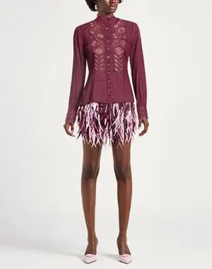 Antik Batik Embroidered Cotton Shirt - Red