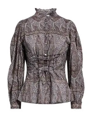 Antik Batik Woman Top Grey Size 6 Cotton Grey