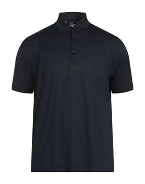 Herno Polo Shirt Midnight Size Silk, Cotton - Blue