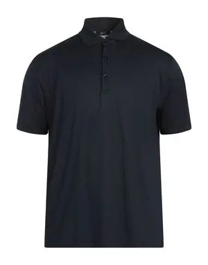 Herno Polo Shirt Midnight Size Silk, Cotton