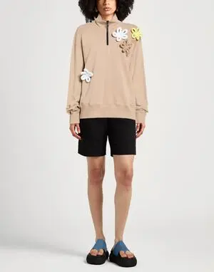 MSGM Sweatshirt With Floral Appliqués