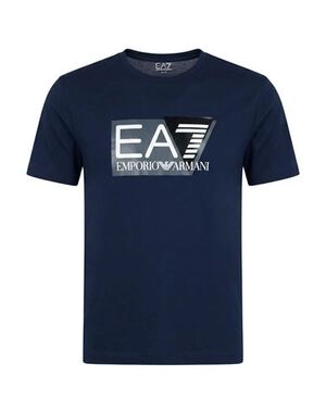EA7 T-shirt Size Cotton, Elastane - Blue