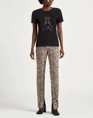 Patrizia Pepe Embellished Cotton T-shirt - Black