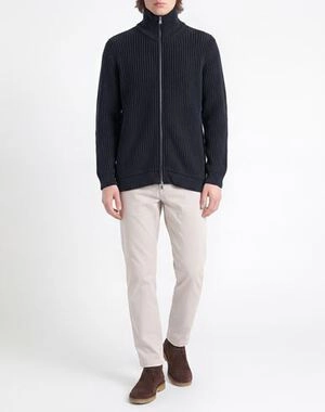 Alpha Studio Merino Wool Zip-up Cardigan - Grey