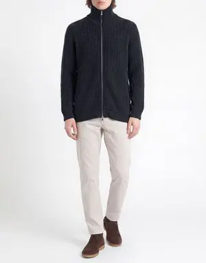 Alpha Studio Merino Wool Zip-up Cardigan - Grey