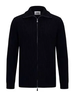 Alpha Studio Cardigan Size Merino Wool - Navy