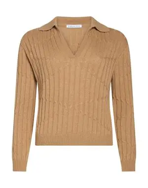 CARACTÈRE Sweater Sand Size Viscose, Wool, Polyamide, Cashmere - Beige