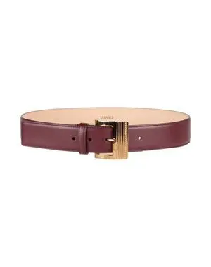 Versace Belt Burgundy Size Calfskin - Red