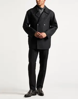 Fendi Coat Charcoal Size Virgin Wool