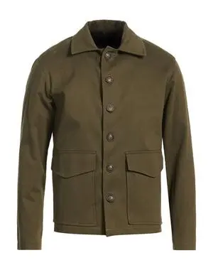 EXTE Cotton Elastane Overshirt - Green