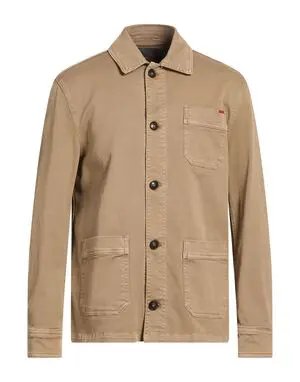 LIU •JO MAN Jacket Khaki Size Cotton, Elastane