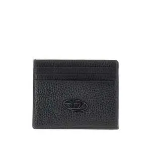 DIESEL® Grained Leather Cardholder - Black