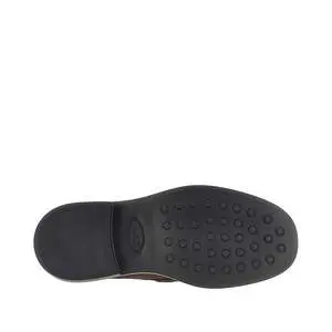 TOD'S Suede Leather Loafers With Gold-tone Logo Detail