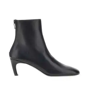 TOTEME Nappa Leather Ankle Boots - Black