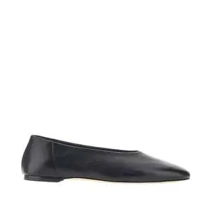 TOTEME Nappa Leather Flat Ballerinas - Black