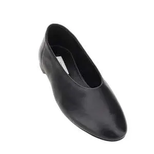 TOTEME Nappa Leather Flat Ballerinas - Black