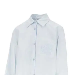 Loewe Anagram Embroidered Cotton-blend Shirt