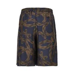 Loewe Anagra Print Silk Shorts An