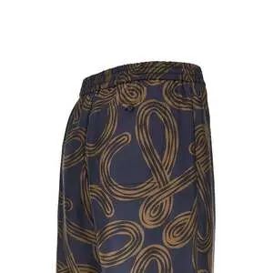Loewe Anagra Print Silk Shorts An