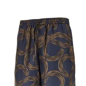 Loewe Anagram Print Silk Twill Shorts