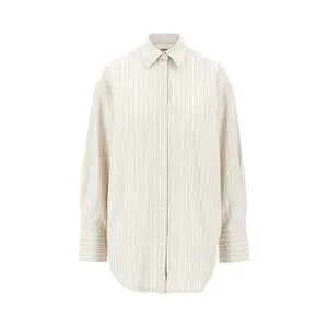 TOTEME Oversized Striped Shirt - Multicolor