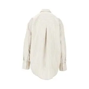 TOTEME Oversized Striped Shirt - Multicolor
