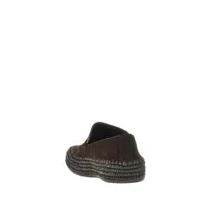 Loewe Rio' Suede Leather And Raffia Shoes - Brown