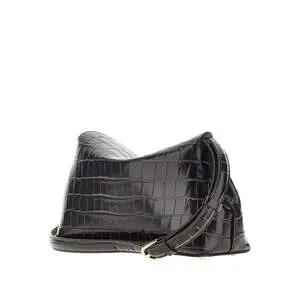 TOTEME Croco-embossed Leather T-lock Clutchc