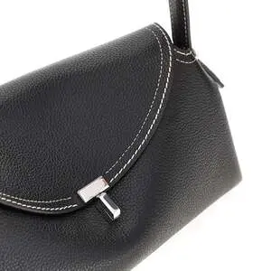 TOTEME Grained Leather T-lock Shoulder Bag