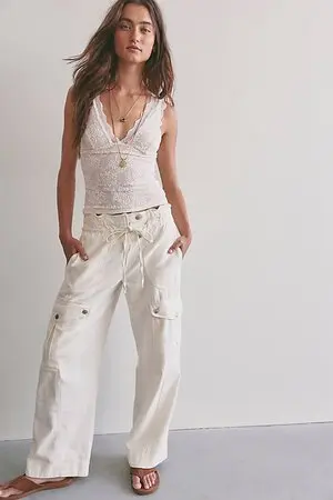 We The Free Park Ave Pull-on Cargo Pants - Ivory