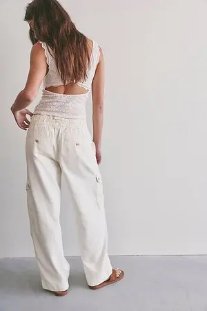 We The Free Park Ave Pull-on Cargo Pants - Ivory