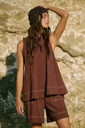 Free People Strada Co-ord Set - Coconut Shell