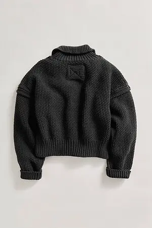 We The Free Chunky Knit Zip-up Cardigan - Ashes