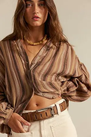 We The Free Jona Leather Belt - Saddle