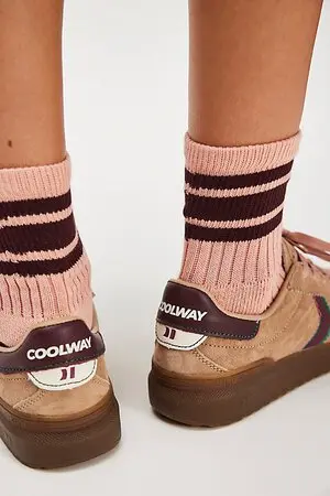COOLWAY Kiro Lace-up Sneakers With Picot Trim