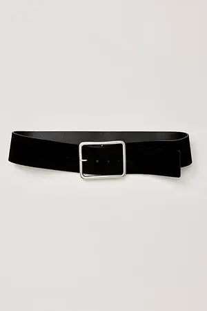 Free People Suede Hip Belt With Stud Detailing - Black