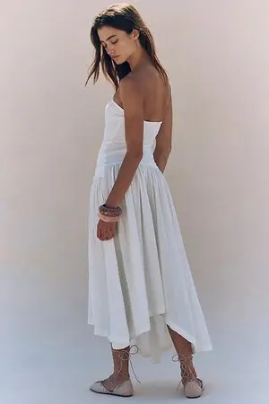 Free People Sable Strapless Midi Dress
