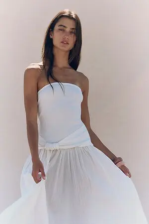 Free People Sable Strapless Midi Dress