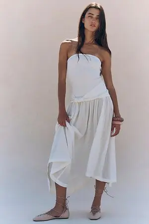 Free People Sable Strapless Midi Dress