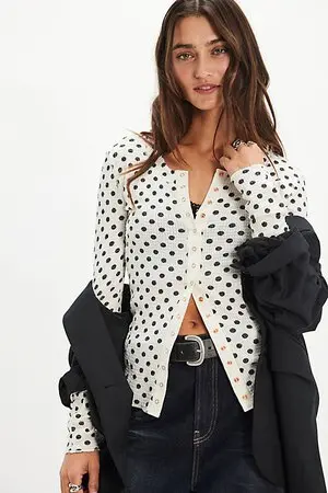 INTIMATELY Going Places Printed Cardigan - Ivory