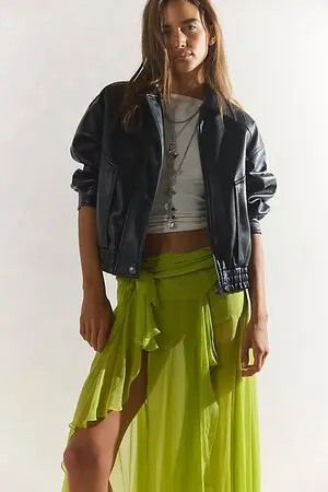 We The Free Farley Vegan Leather Bomber Jacket