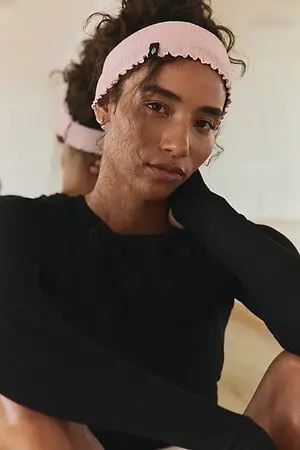 Free People Barre Extra Wide Soft Headband - Rose