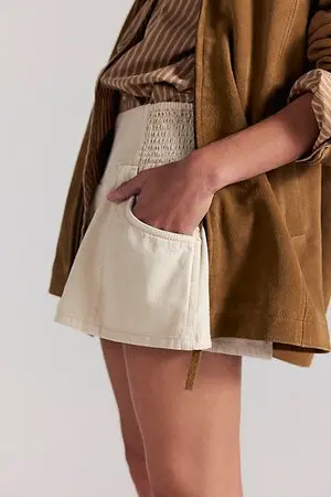 We The Free We The Free Luna Pull-On Shorts Ecru