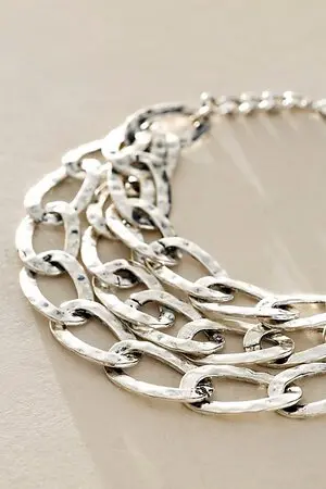 Free People Rosalia Chunky Link Anklet - Silver