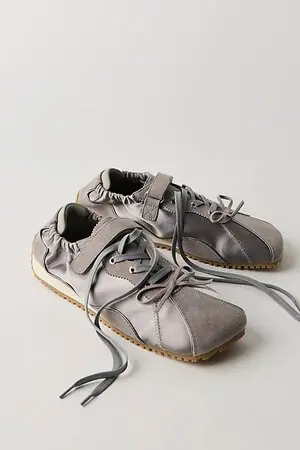 GRACE Jaz Lace-up Sneakerinas With Bow Detailing