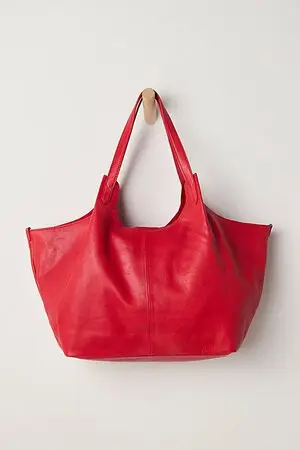 FP COLLECTION Tivoli Leather Tote Bag