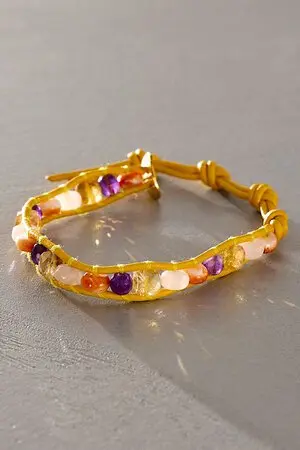 Chan Luu Multi Stone Cord Bracelet