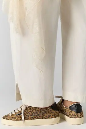 AUTRY Windscape Low-top Sneakers With Suede Uppers And Leopard Print