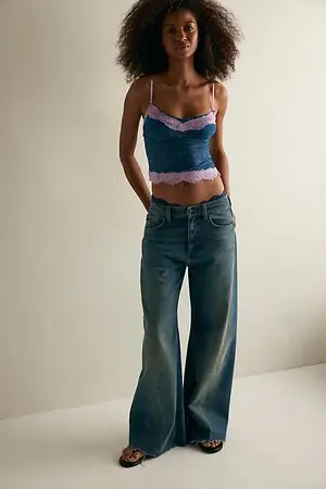 INTIMATELY Polka Lace Trim Cami